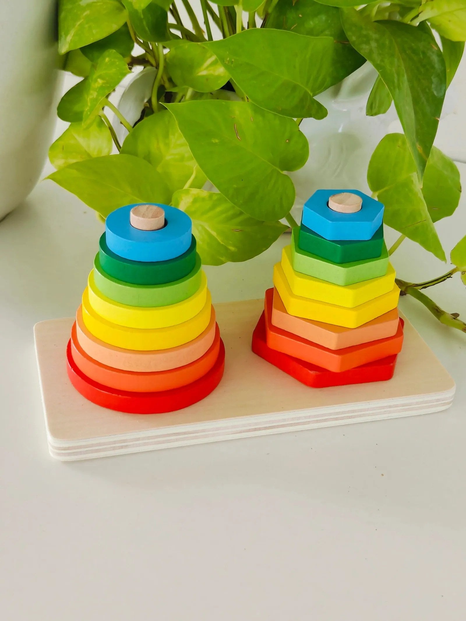 Twin tower shape sorter – Forkids6